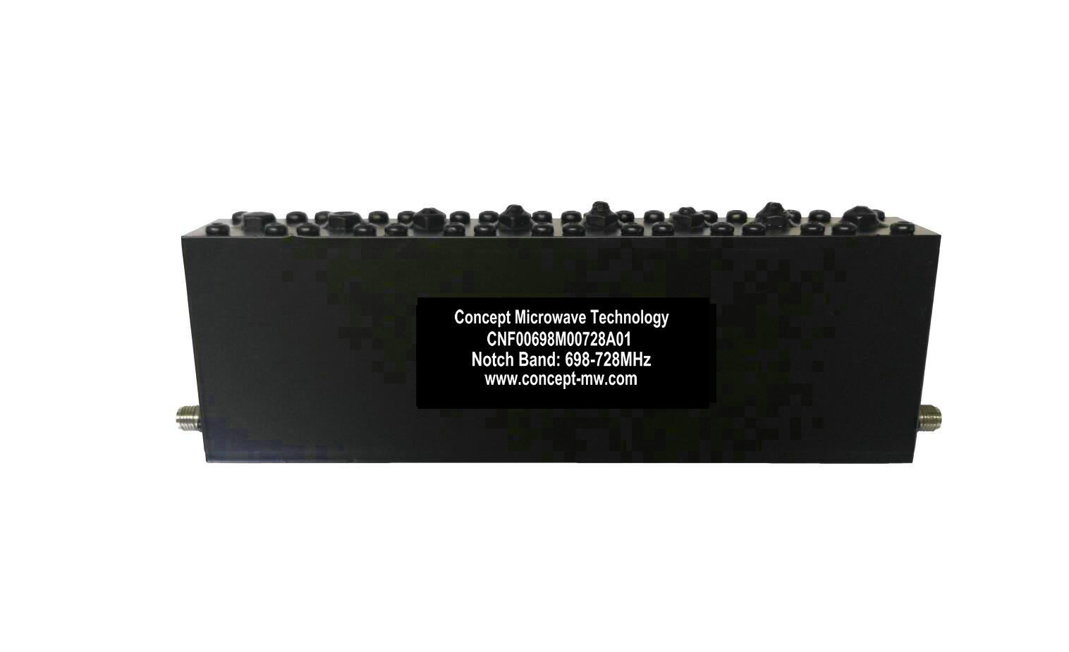 High Quality Cavity Notch Filter with 40dB Rejection from 698MHz-728MHz ...